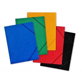 Paper File Carton Assorted Colors 5 Pack